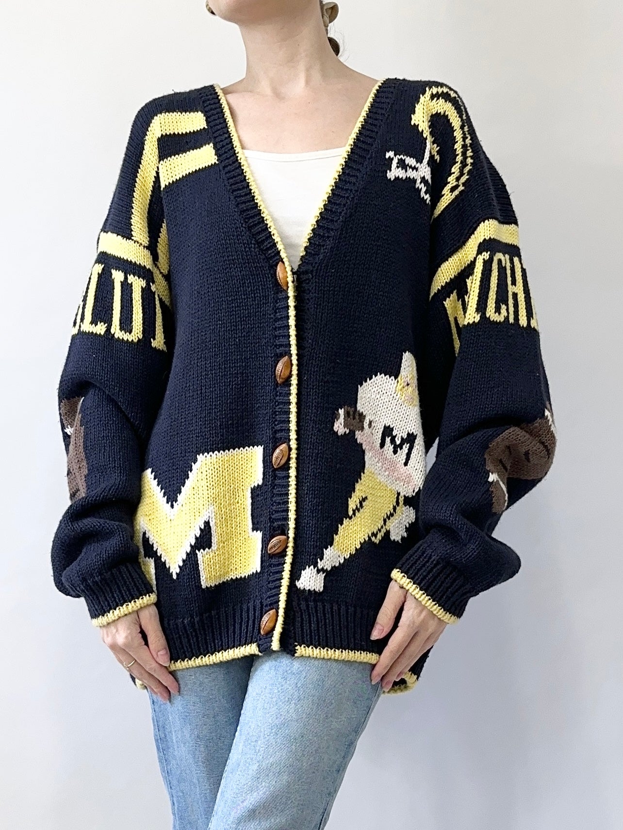 80s Michigan Wolverines Football Cardigan (L) – Amethyst Lullabies